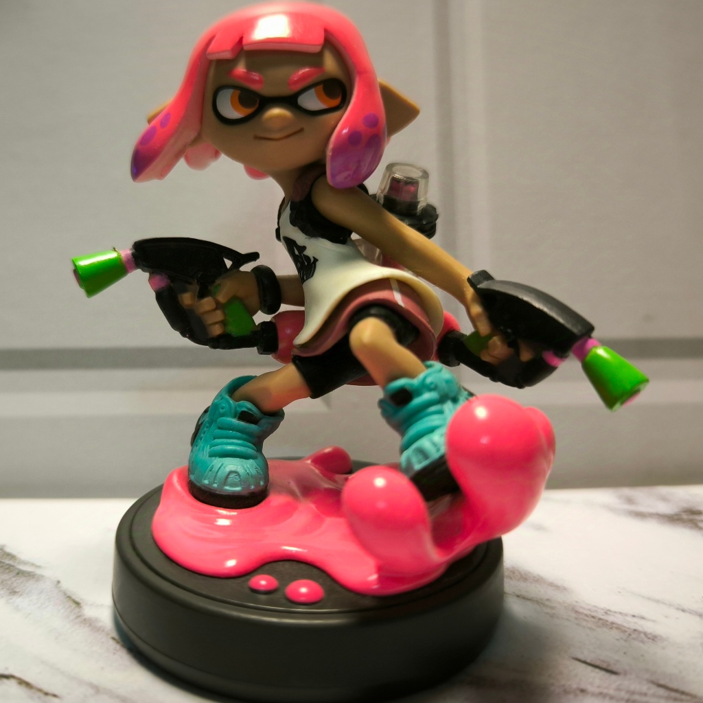 Original Nintendo Amiibo Splatoon inkling girl neon pink | Shopee Malaysia