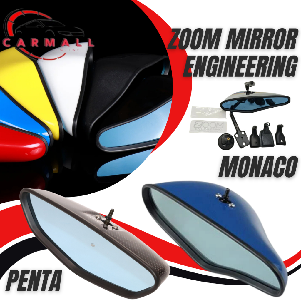 ZOOM ENGINEERING MONACO MIRROR (BLUE RAY MIRROR) FOR UNIVERSAL CAR WITH ...