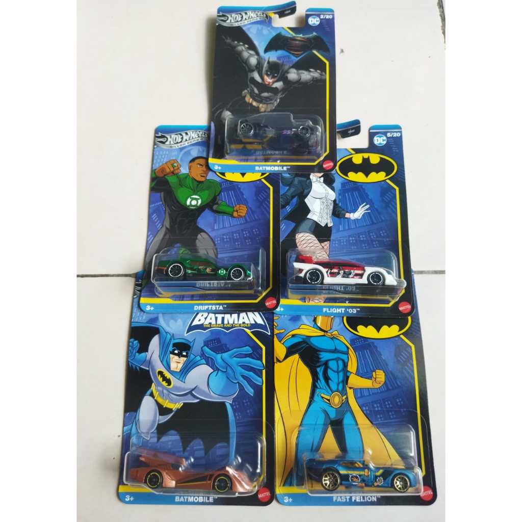 Hot Wheels Silver Series DC Comic Batman Batmobile Driftsta Fast Felion ...