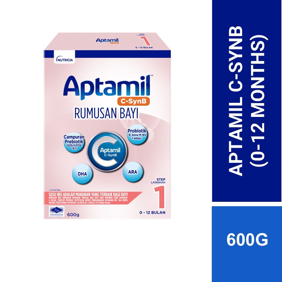Aptamil C-SynB Tailored Nutrition Milk Formula 0-12 months (600g) (Susu ...