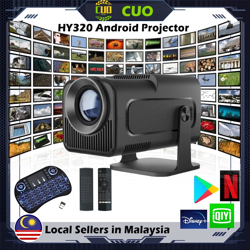 HY320 Projector 4K Android 11 Native 1080P Dual Wifi6 BT5.0 1920*1080P ...