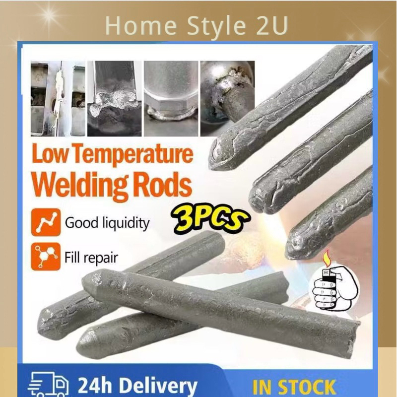 Kimpalan Aluminium 3 Pcs Welding Rod Easy Melt Aluminum Solder Welding ...