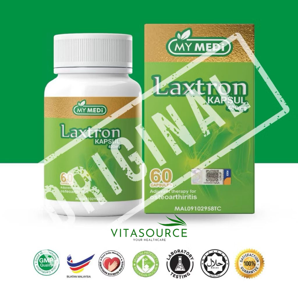 [ORIGINAL HQ] RAWATAN LENGKAP 4 Botol - Kapsul Herba Laxtron 400 mg (60 ...