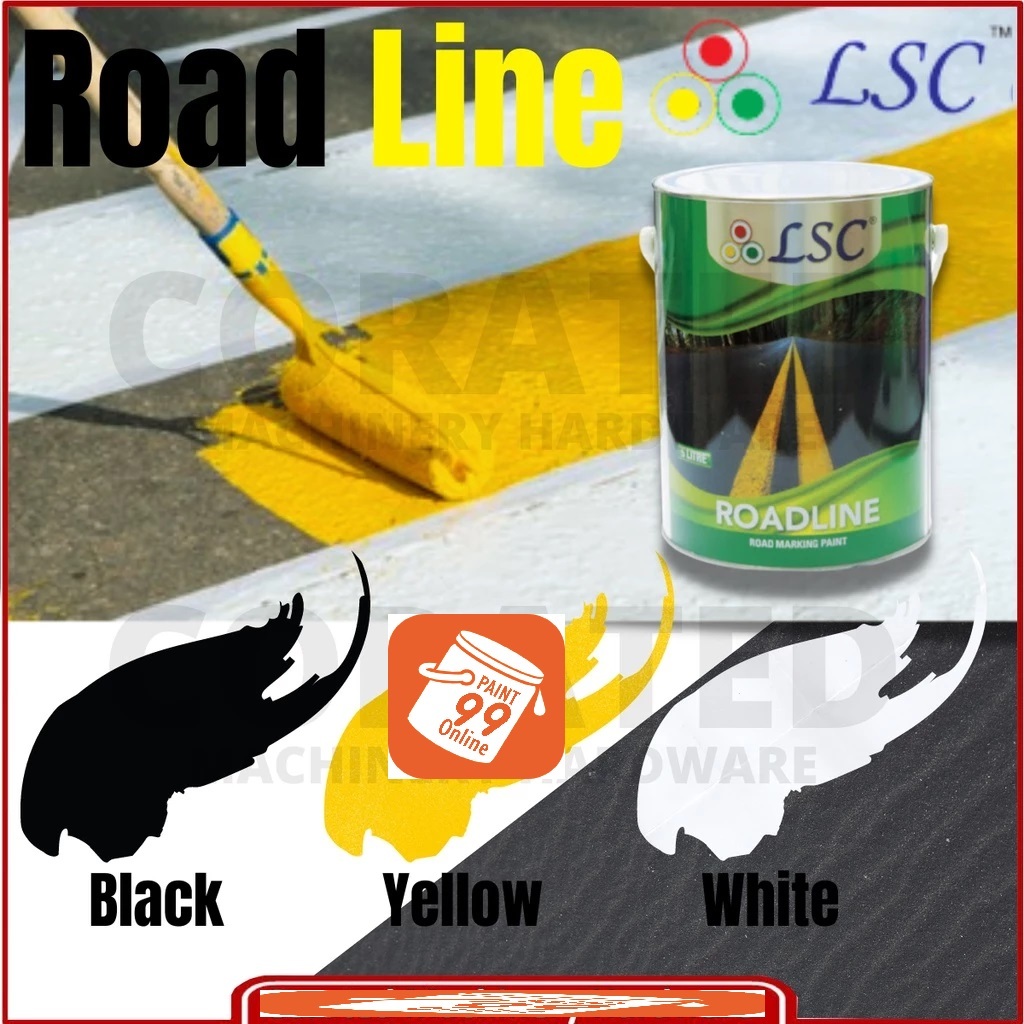 5 Liter LSC Road Line Traffic Paint Jalan Raya Cat Jalan Cat Laluan ...