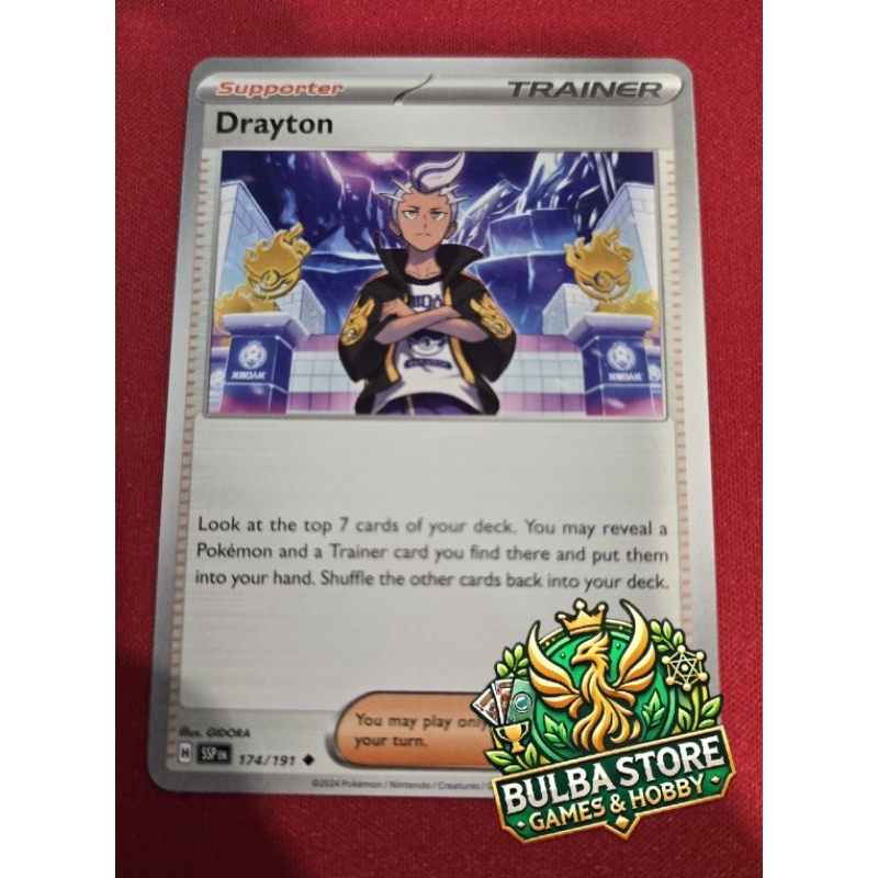 Drayton 174/191 Surging Sparks SV08 Pokémon TCG Card Game Scarlet & Violet Original | Shopee ...