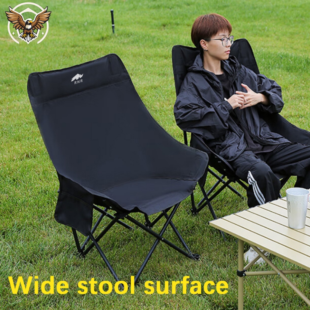 Foldable Moon Chair Fishing Picnic Hiking Chairs Beach Chair Outdoor ...