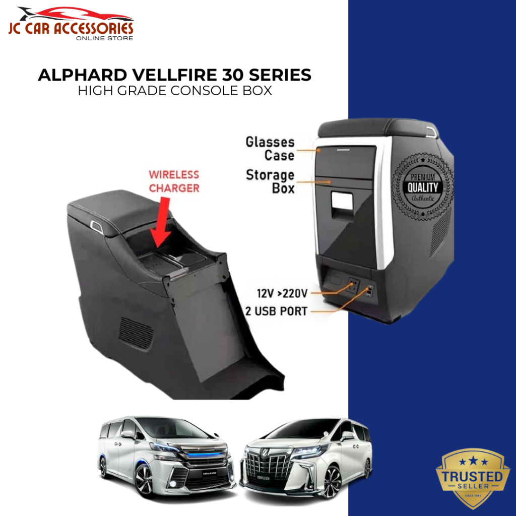 Toyota Vellfire ANH30 Alphard AH30 Premium High Spec Center Console Box ...