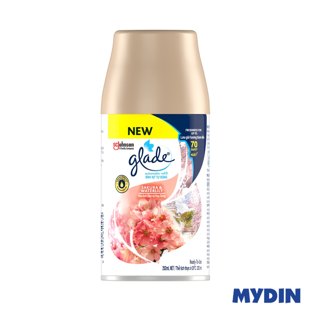 Glade Automatic Spray Refill - Sakura Waterlily (252g) | Shopee Malaysia