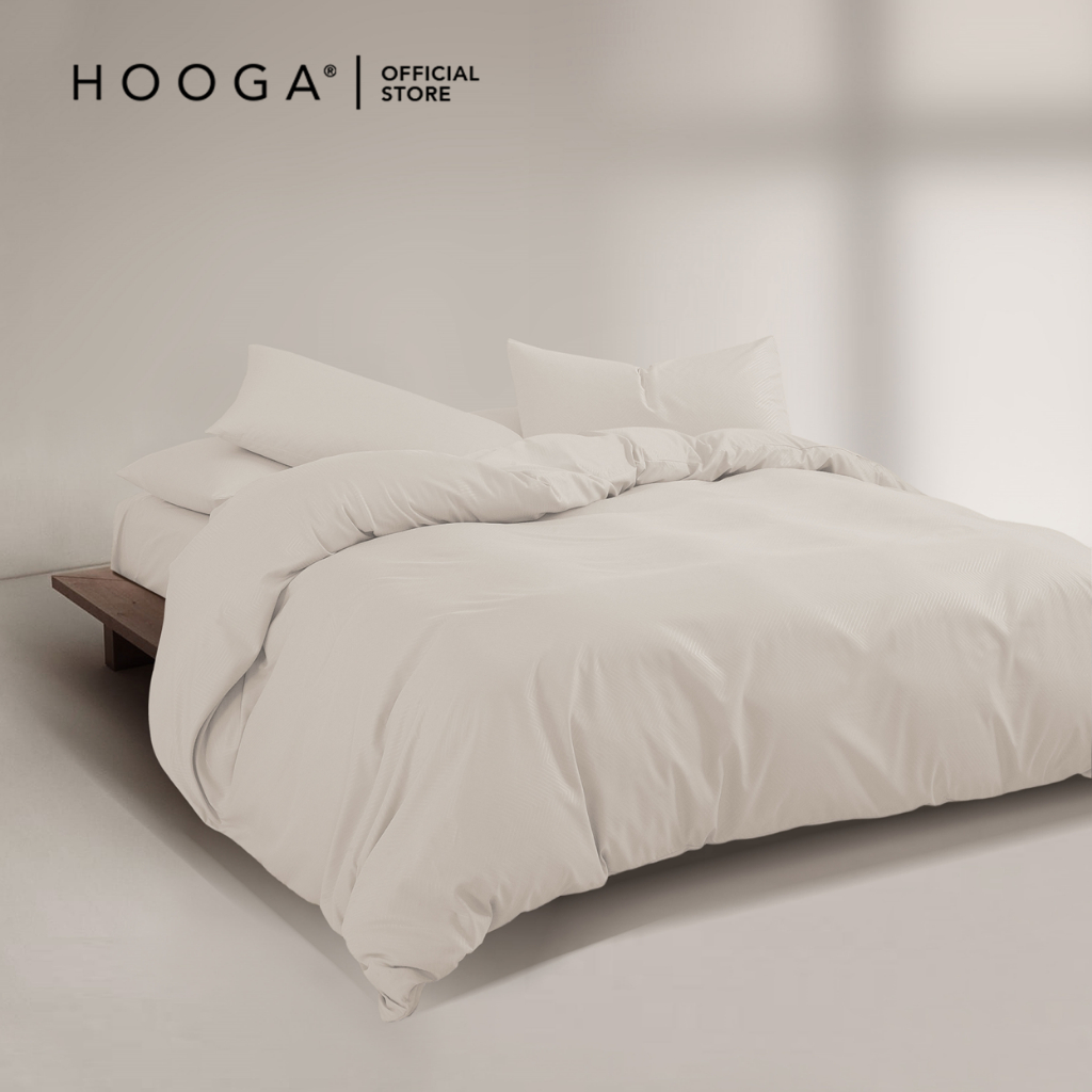 HOOGA Everly 990TC Polyester Bedsheet Comforter Set (Orange Label ...