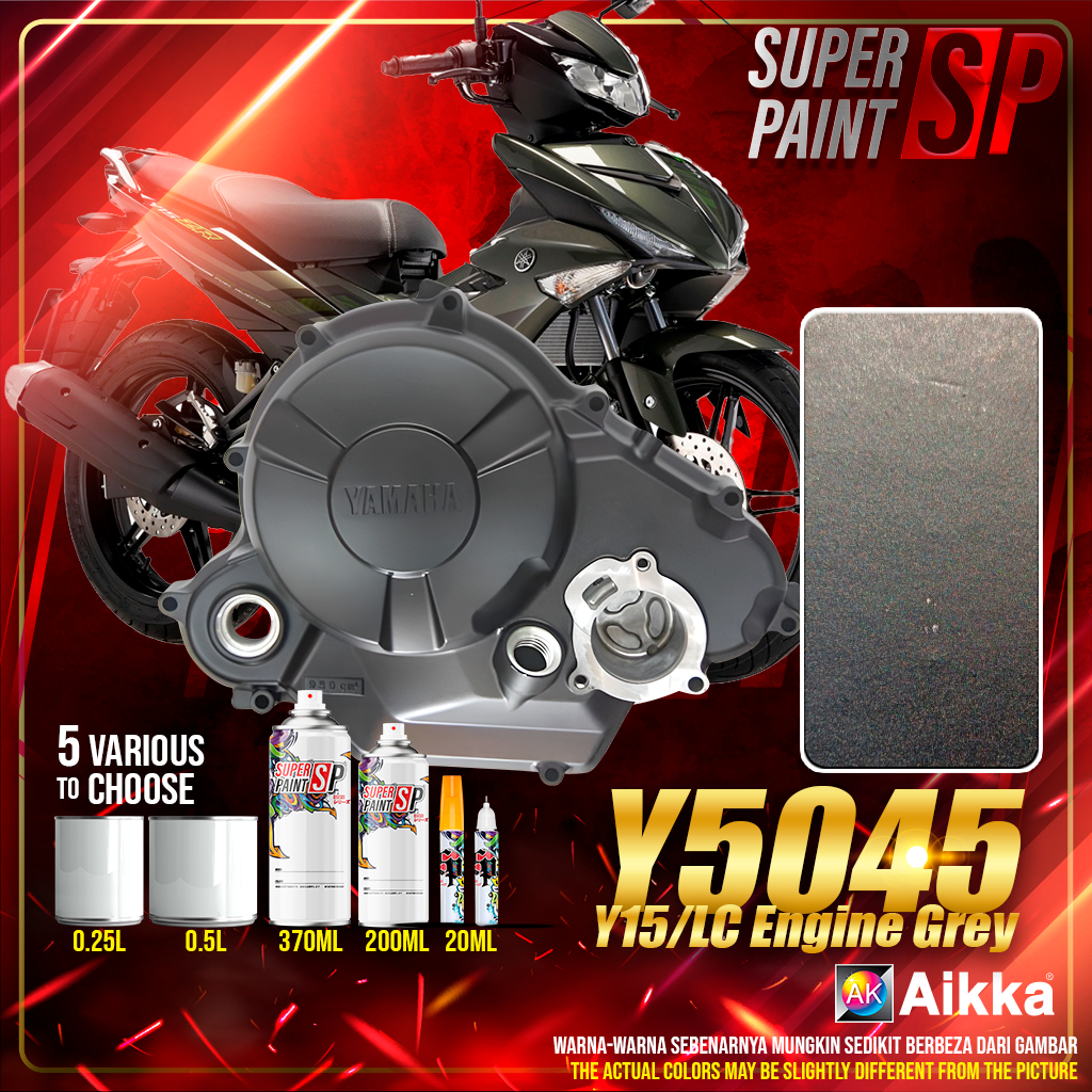 Engine Grey Yamaha Y15 / LC Y5045 】 Tahan Panas Kaler Kelabu Grey ...