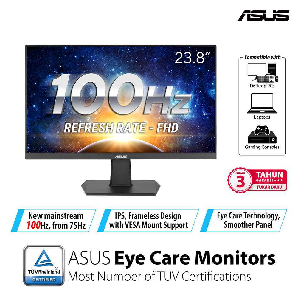 ASUS VY249HF-R / VA24EHF 23.8" GAMING MONITOR ( 23.8" IPS FHD / 1MS ...