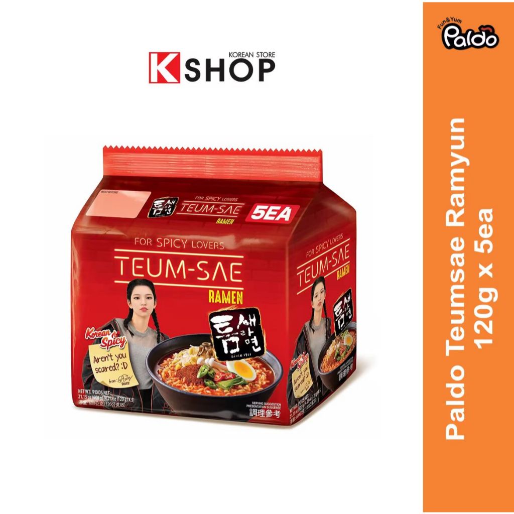 Paldo Teumsae Ramyun (120g x 5) - EXP Date: MAY 2026 | Shopee Malaysia