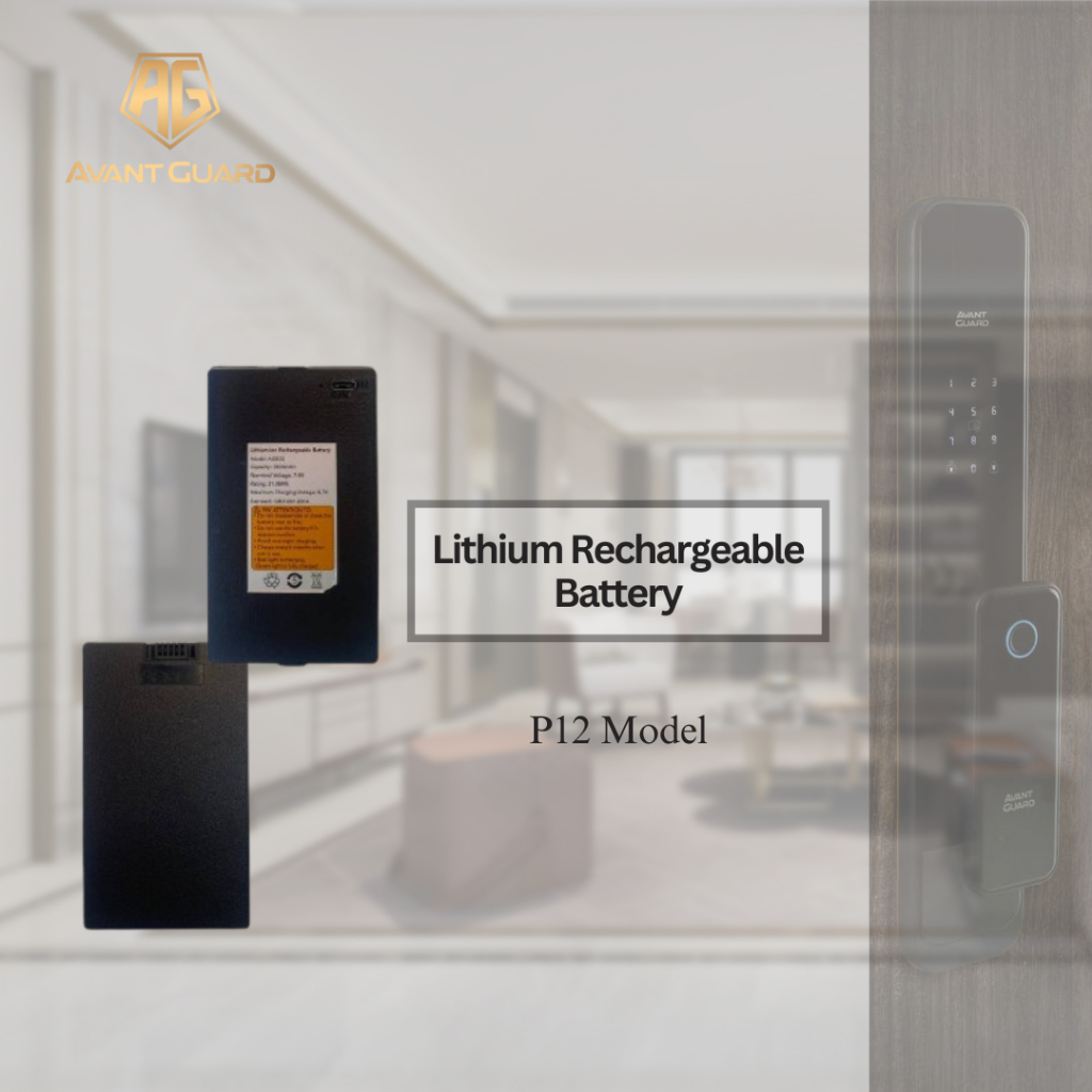 Avant Guard Smart Lock P12 Lithium Rechargeable Battery | Shopee Malaysia
