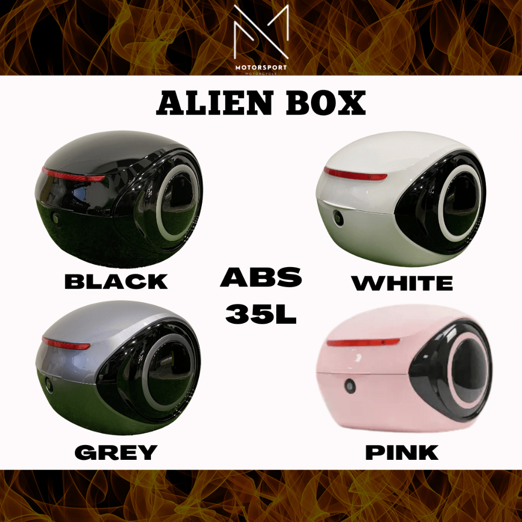 Box Motor Alien 35L Alien Box Motorcycle ABS Top Box Double-Layer ...