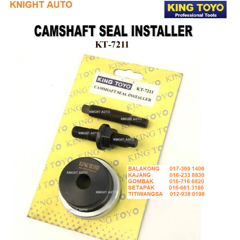 King Toyo KT-7211 Heavy Duty Camshaft Seal Installer For Automotive Car ...