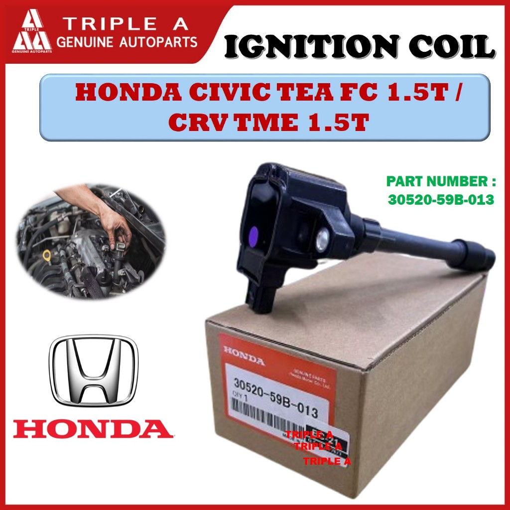 30520-59B-013 IGNITION COIL HONDA- CIVIC FC TEA 1.5T / CRV TME 1.5T PLUG COIL IGNITION | Shopee ...