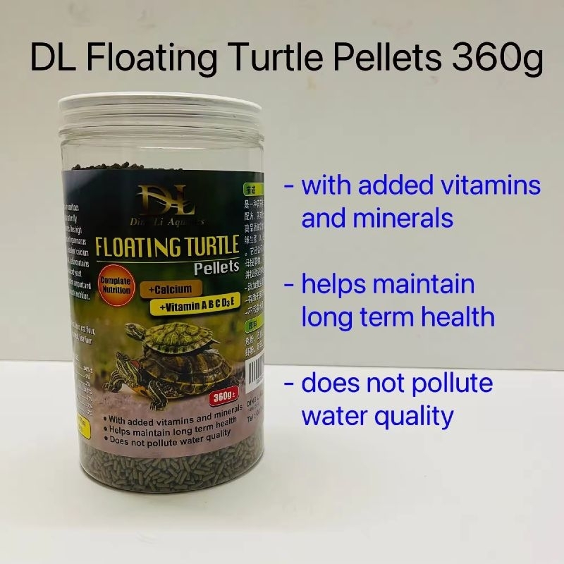DL Floating Turtle Pellets 360g ( Turtle Food / Makanan Kura-kura ...