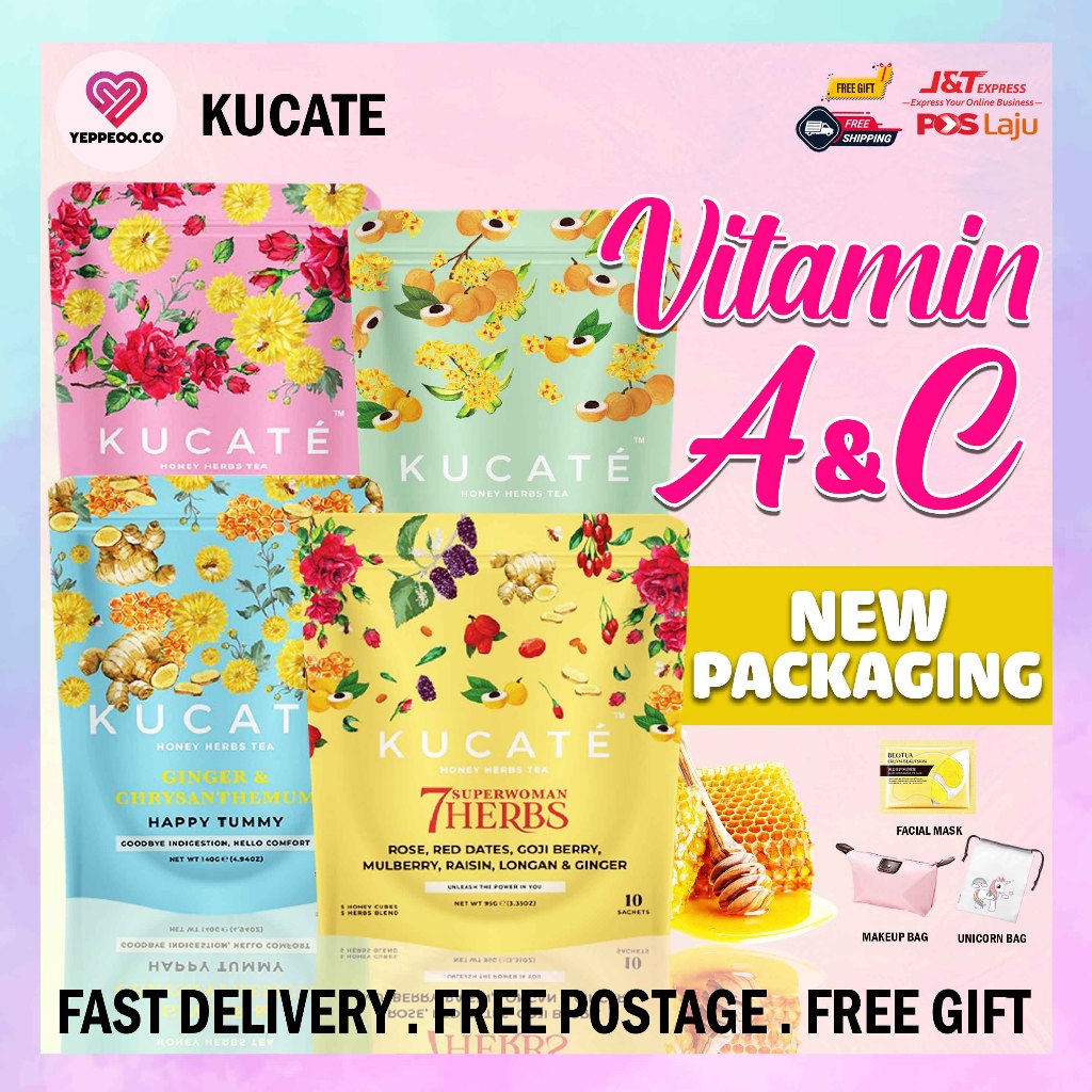 Kucate Tea Drink by Neelofa | Kucate New Look FREE GIFT ORIGINAL HQ ...