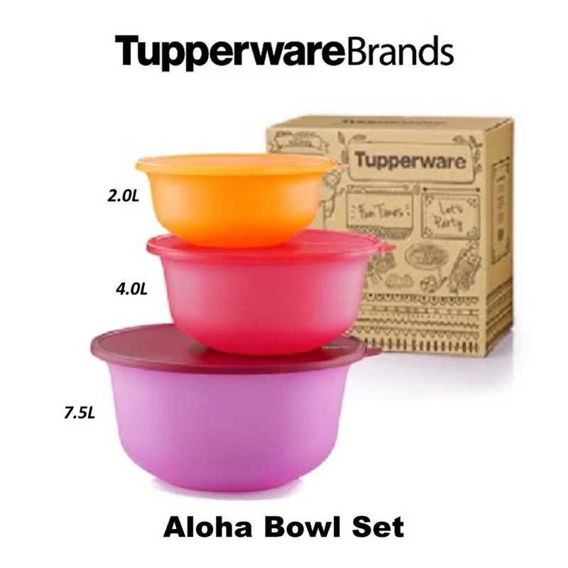 Aloha Bowl Tupperware | Shopee Malaysia