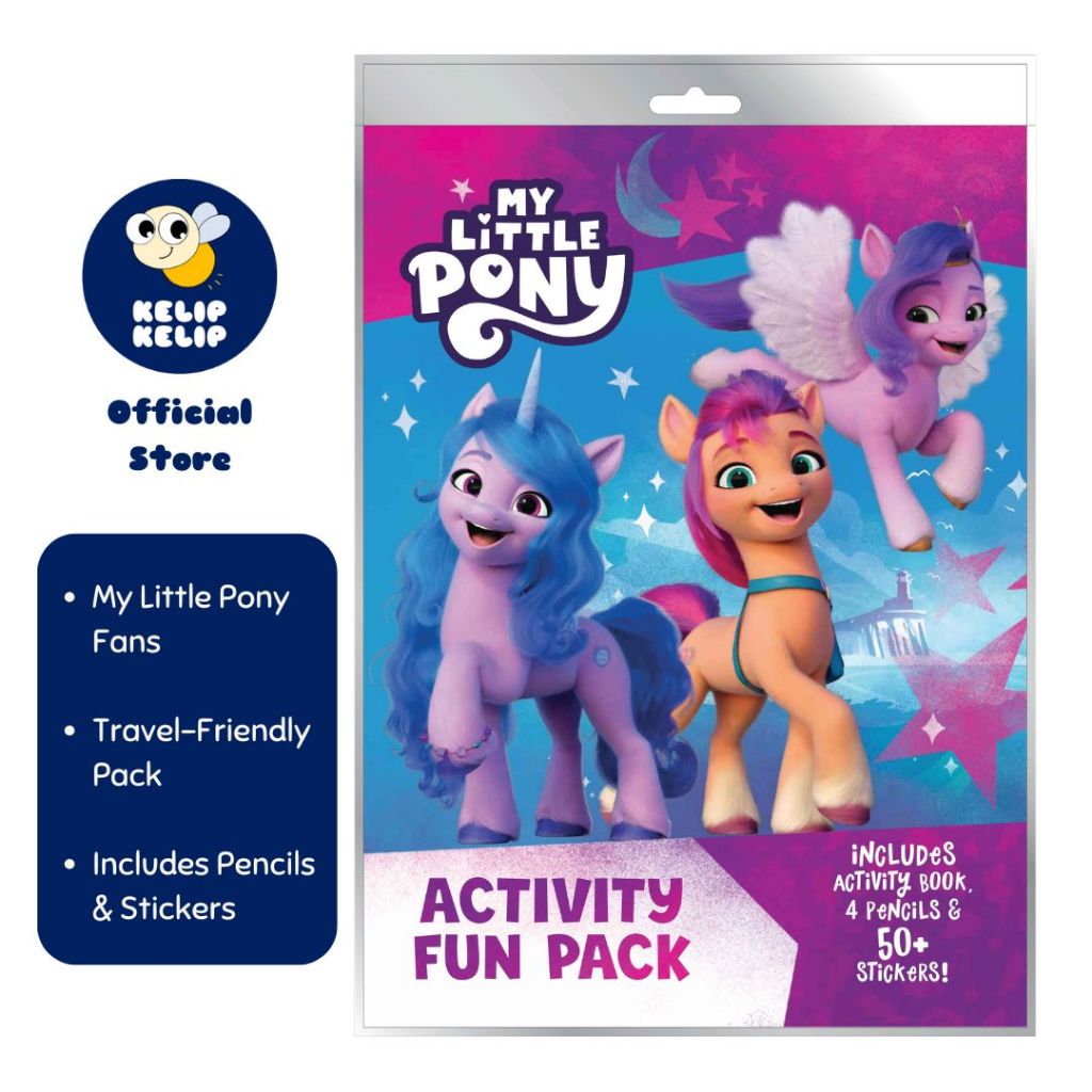 My Little Pony Activity Book Fun Pack For Kids With Colour Pencils ...