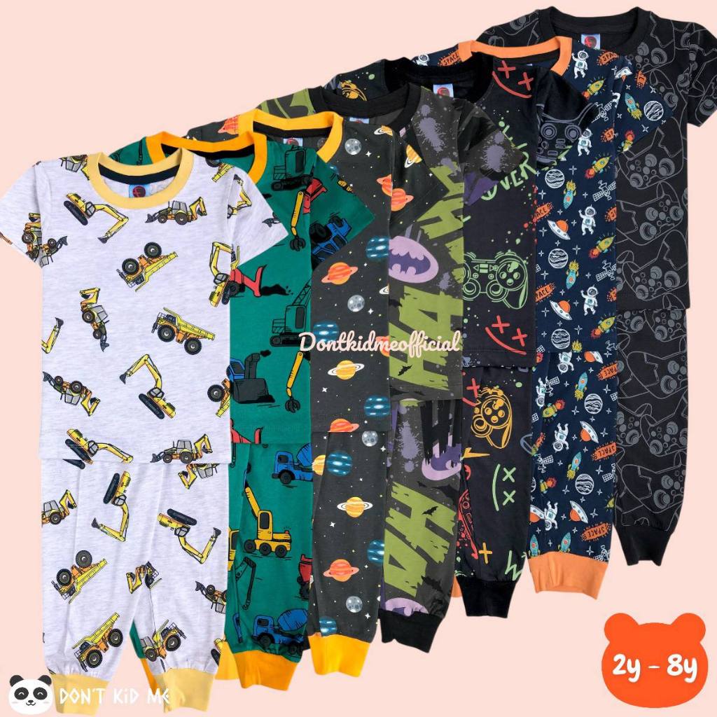 [SIZE: 2Y - 8Y] FUSIONTEX Kids Boys Super Duper Cute Pajamas | Shopee ...