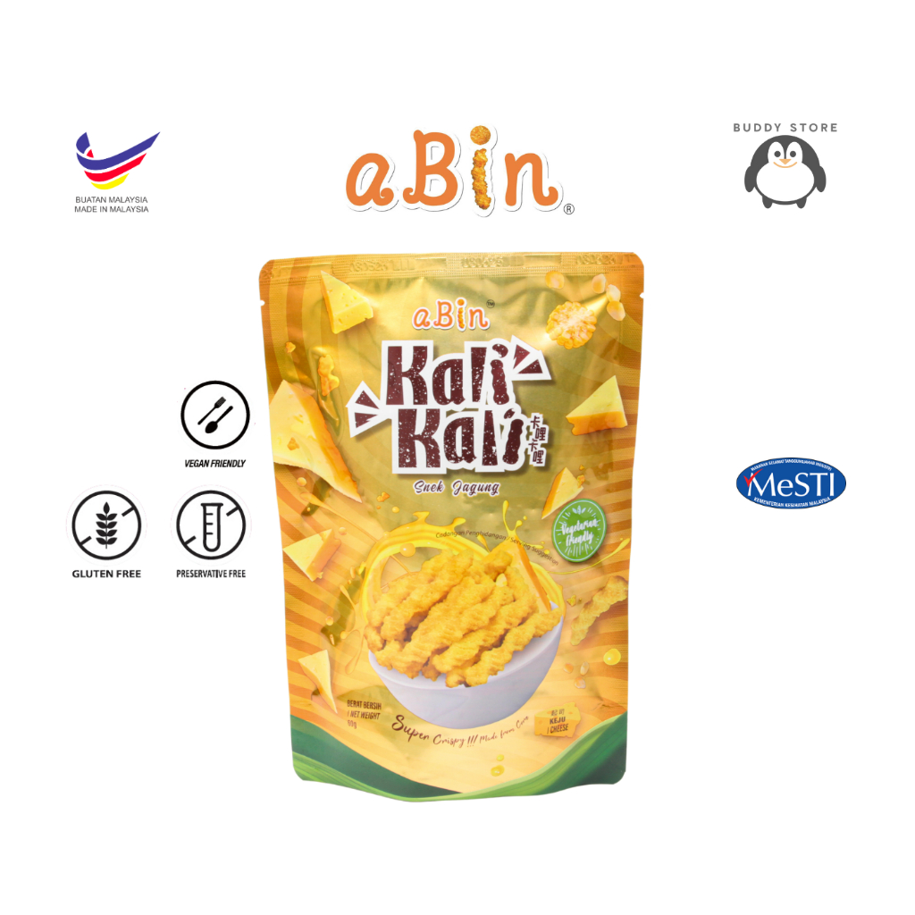 HALAL Snack Food Keropok Abin Kali Kali Corn Stick - Cheese Flavor (60g ...