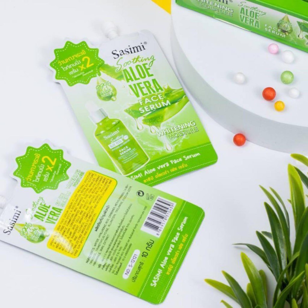 SASIMI SOOTHING ALOE VERA FACE SERUM 10ML (S-12121) | Shopee Malaysia