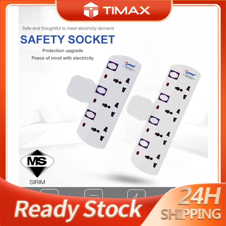 [Ready Stock] Plug Adapter Socket 3 Way Universal Multi Adapter ...