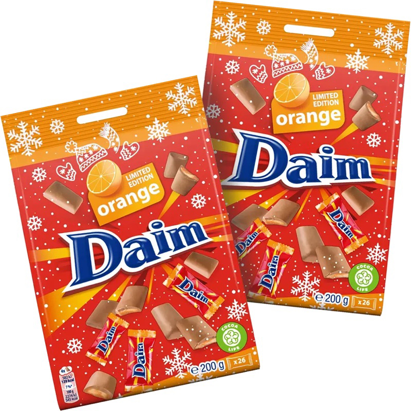 DAIM CHOCOLATE FLAVOUR ORANGE MINI BAG 200g | Shopee Malaysia