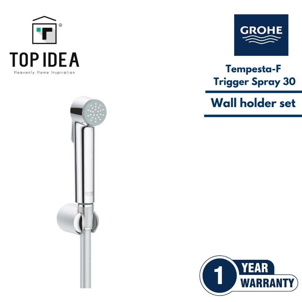 GROHE Tempesta-F Hand Bidet Trigger Spray Wall Holder Set - 27513001 ...