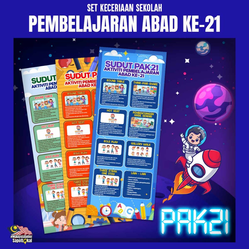 Bunting PEMBELAJARAN ABAD KE-21 (PAK-21) / Set Keceriaan Sekolah - SKS ...