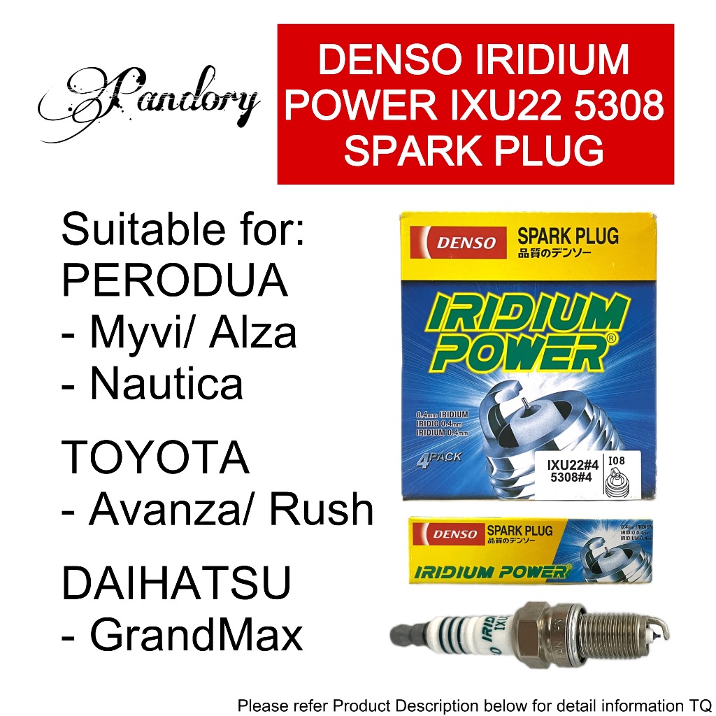 【💯ORIGINAL】IXU22 5308 DENSO IRIDIUM POWER SPARK PLUG MYVI LAGI BEST ...