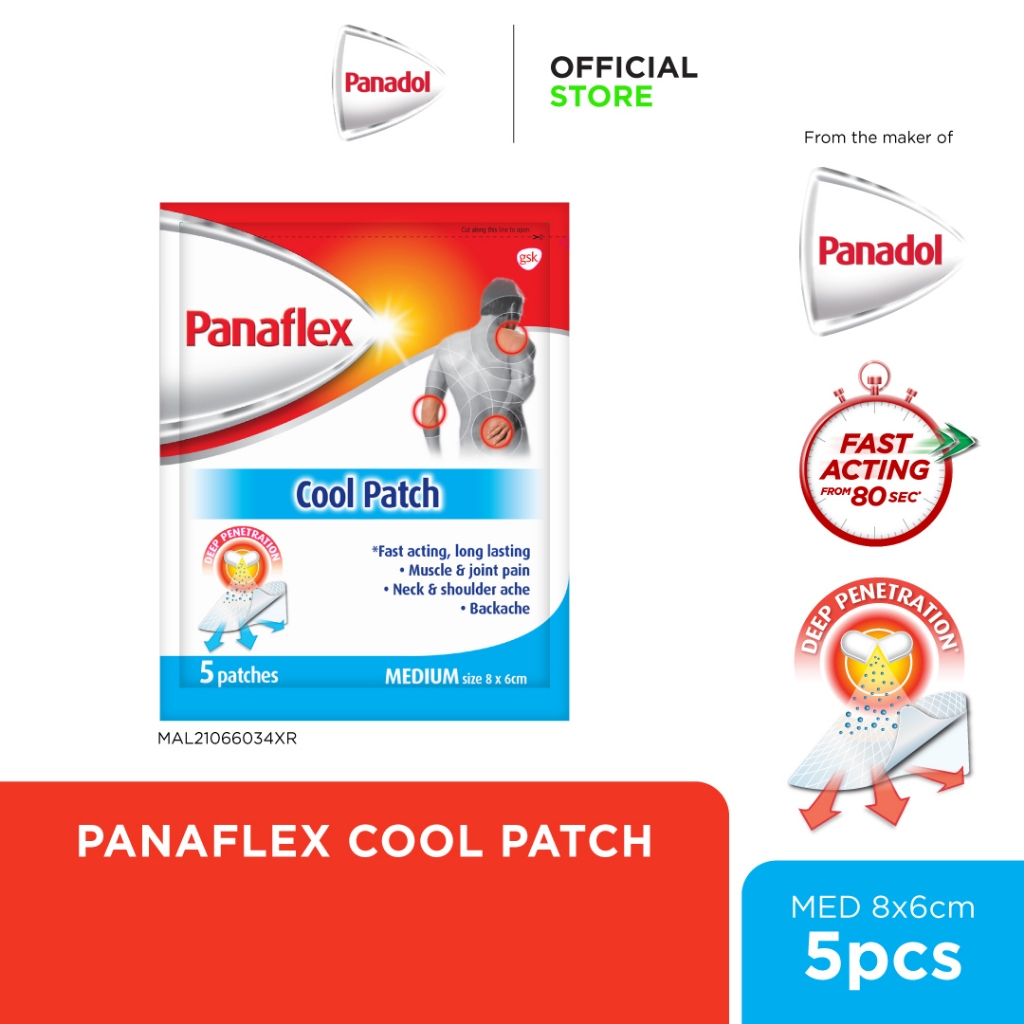 Panaflex Cool Patch For Fast & Effective Body Pain Relief (5’s ...