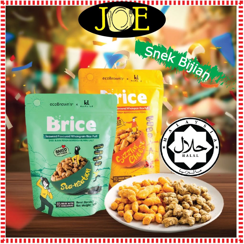 ecoBrown’s Brice Spicy Cheese Seaweed Flavoured Wholegrain Rice Puff ...