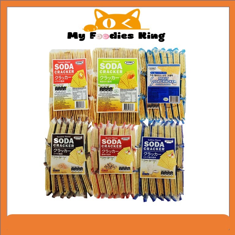 23g x 21pcs SANWA Malt Soda Cracker Saltine /Grains / Sesame [ My ...