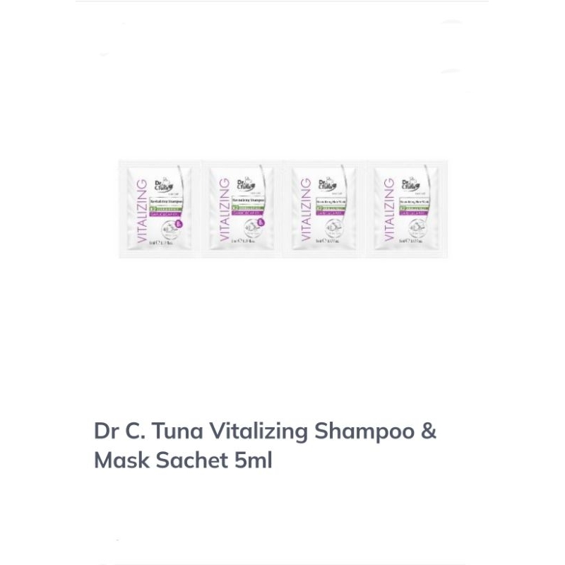 Dr C. Tuna Vitalizing Shampoo & Mask Sachet 5ml | Shopee Malaysia