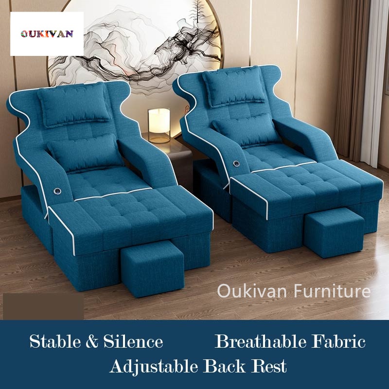 Adjustable Foot Massage Sofa Bed Reclining Foot Therapy Beauty Salon Multi Function Sofa Bed ...