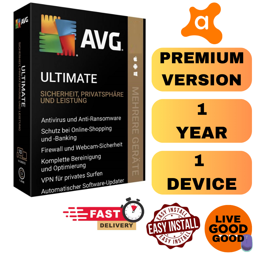 AVG Ultimate Premium Internet Security 2025 Antivirus 1 PC 1 YEAR | Shopee Malaysia