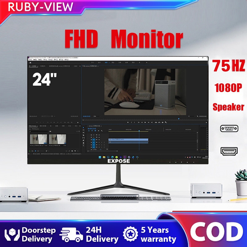 RUBY PC Monitor IPS Office/Gaming Monitor 19-27Inch 75Hz / 165Hz With ...