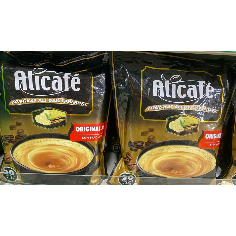 ALICAFE KOPI PRACAMPUR TONGKAT ALI DAN GINSENG ORIGINAL KOPI 3 IN 1 ...
