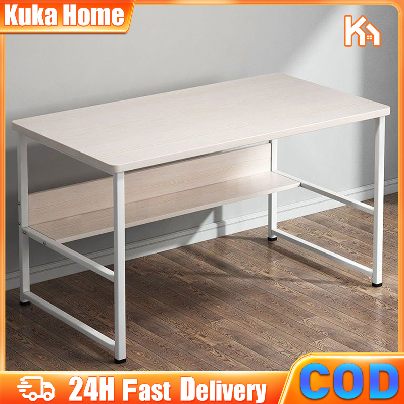 👍Study Table Meja belajar Modern Student Computer Desk Living Room ...