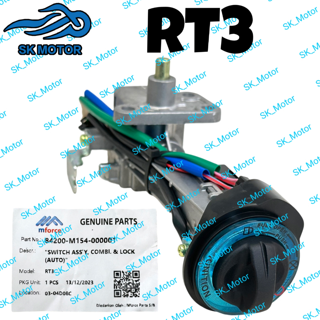 WMOTO RT3 RT3S Original Combi. & Lock Switch Assy Ignition Main Switch ...