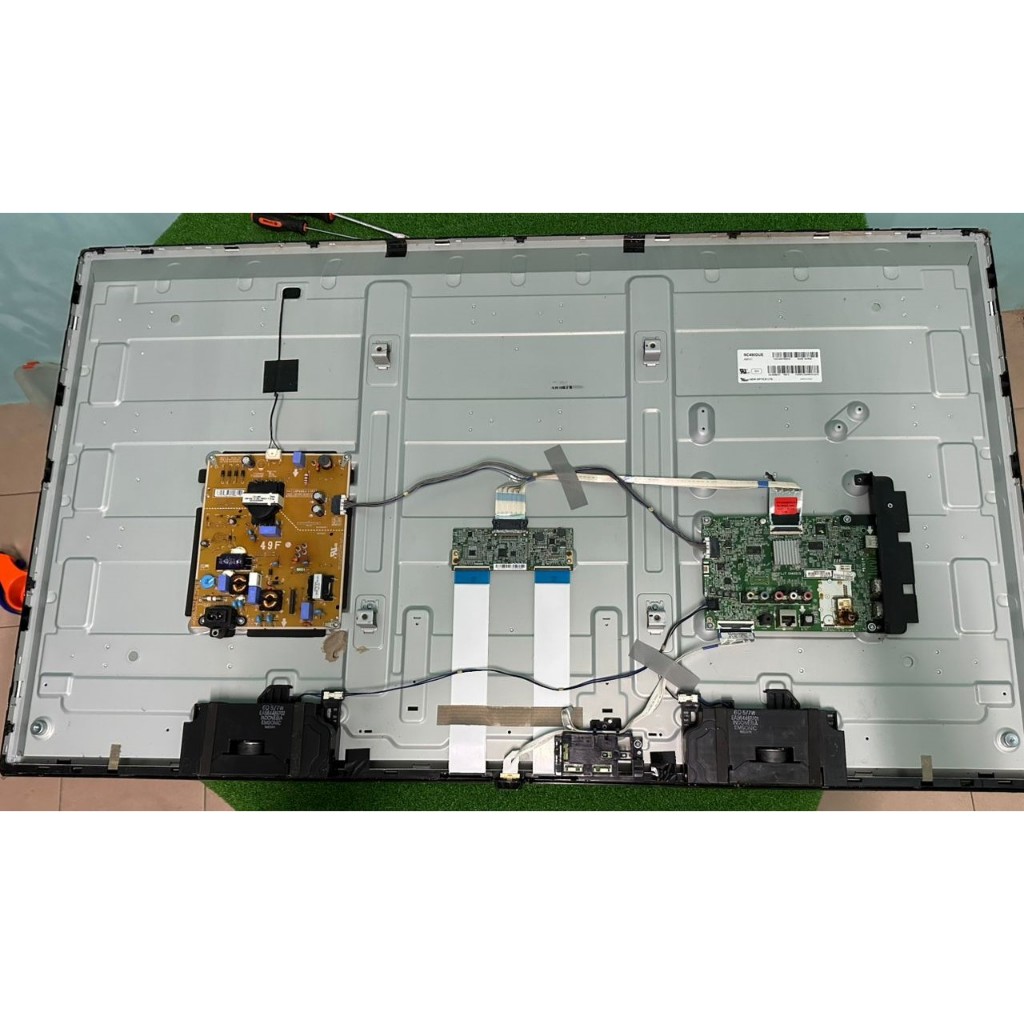 (SK010) LG 49LJ550T Mainboard, Powerboard, Tcon, Tcon Ribbon, LVDS ...