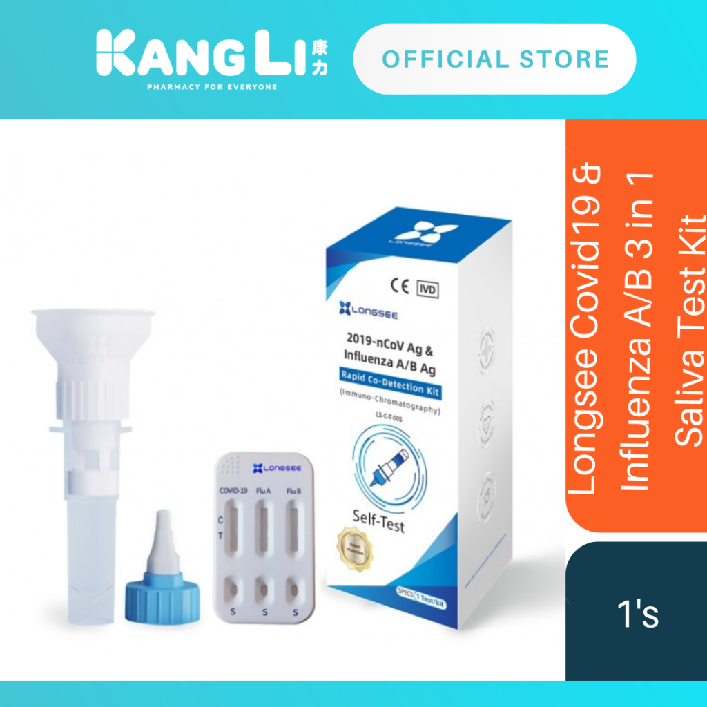 (NEW BATCH) Longsee Covid-19 & Influenza A/B Test Kit 1's | Shopee Malaysia