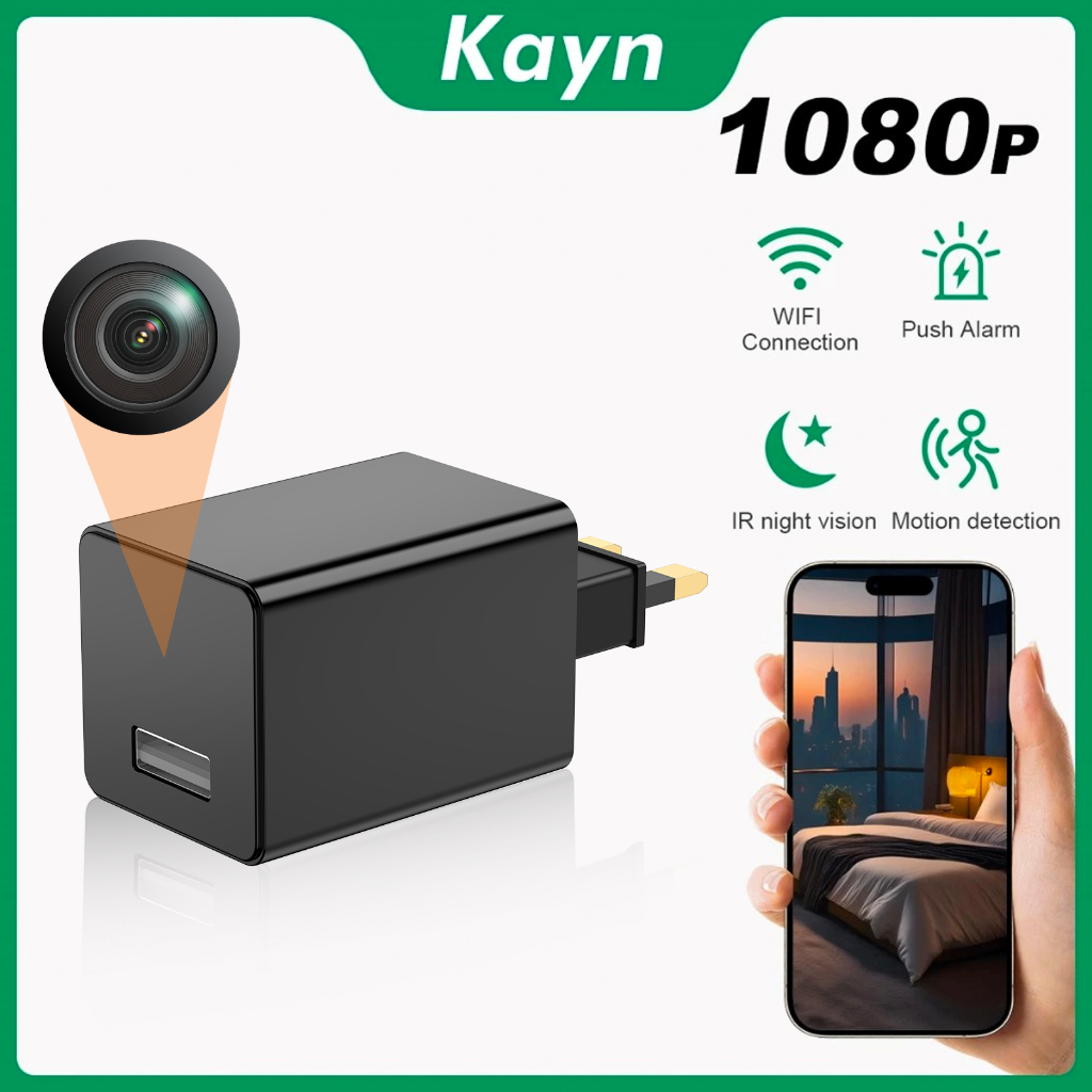 Mini 1080P Hidden Camera USB Charger – Smart Spy Camera with Motion ...