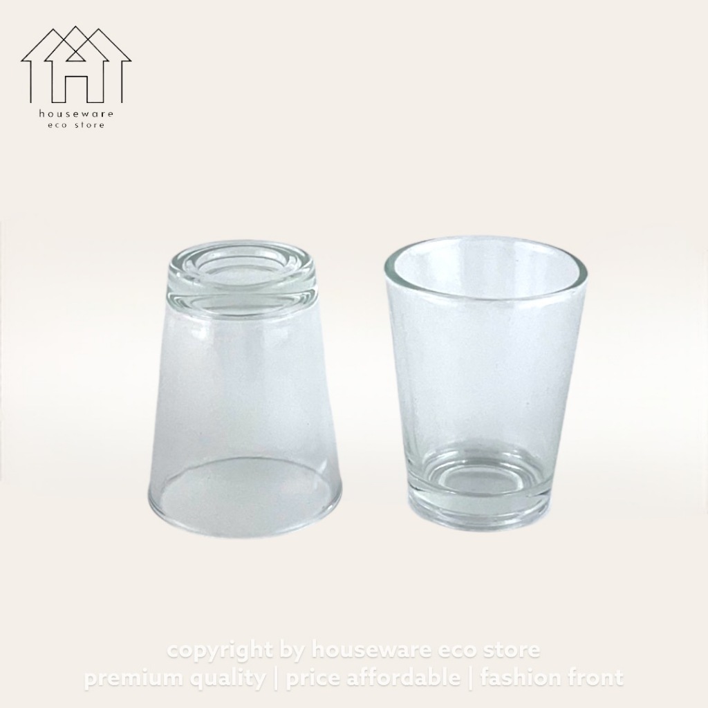 Transparent Mini Glass 50ml Dessert Cup | Gelas Glass Tumbler, Cup ...