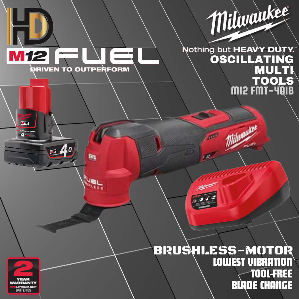 Milwaukee M12 FMT Fuel Oscillating Multi Tools / Brushless Motor / High ...