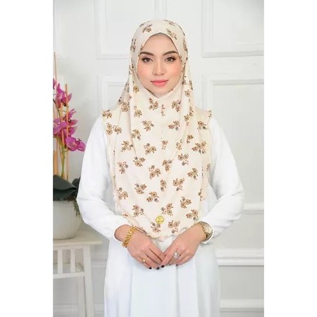 INSTANT DAISY RUFFLE PRINTED KAIN COTTON RIBBED PREMIUM IRONLESS ...