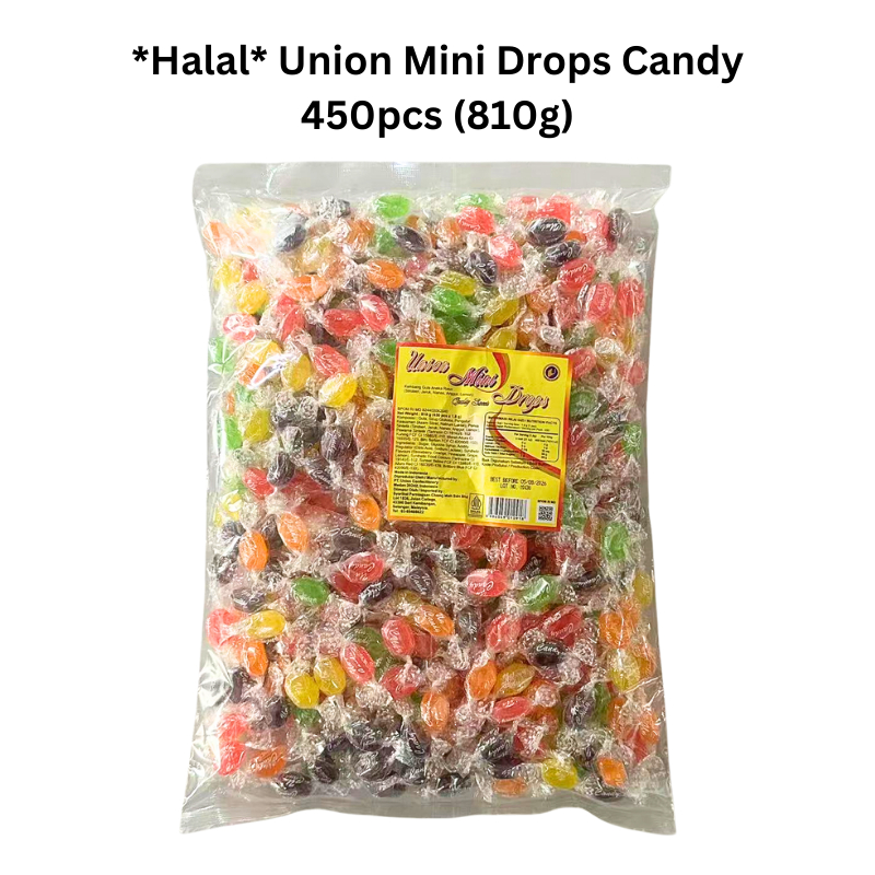 *Halal* Union Mini Drops Candy 450pcs (810g) | Shopee Malaysia