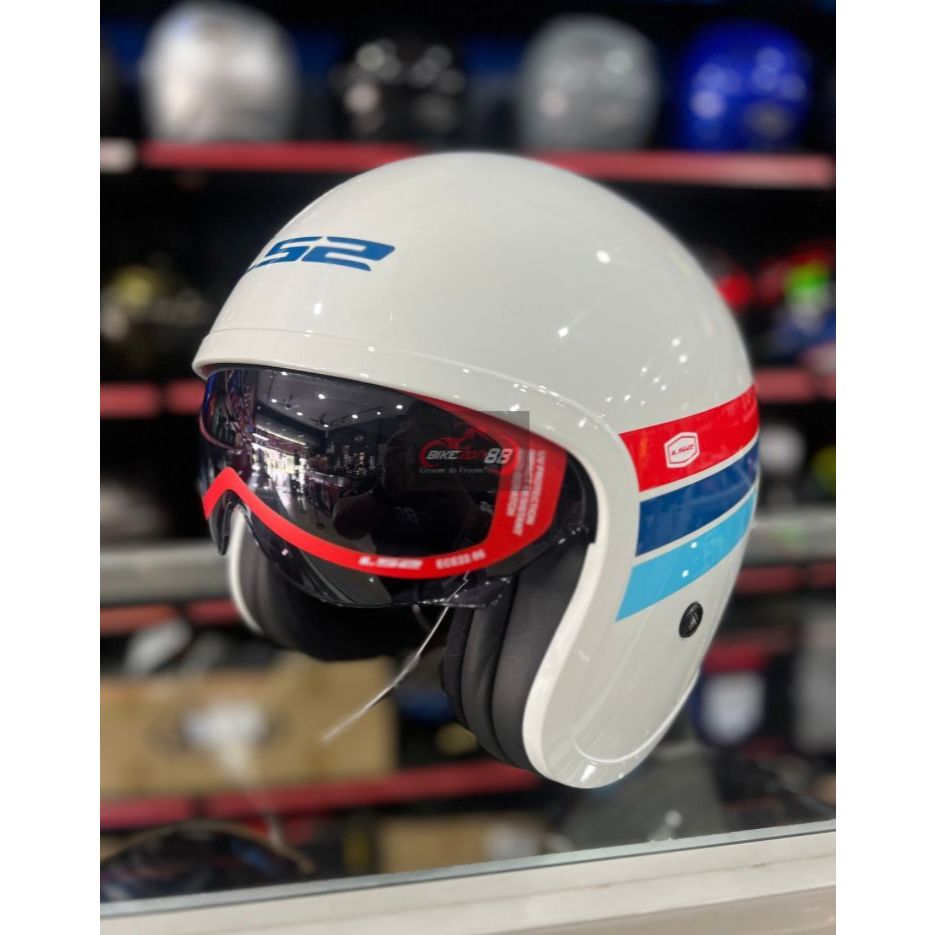 LS2 SPITFIRE 2 RETRO Open Face with sun visor | Shopee Malaysia